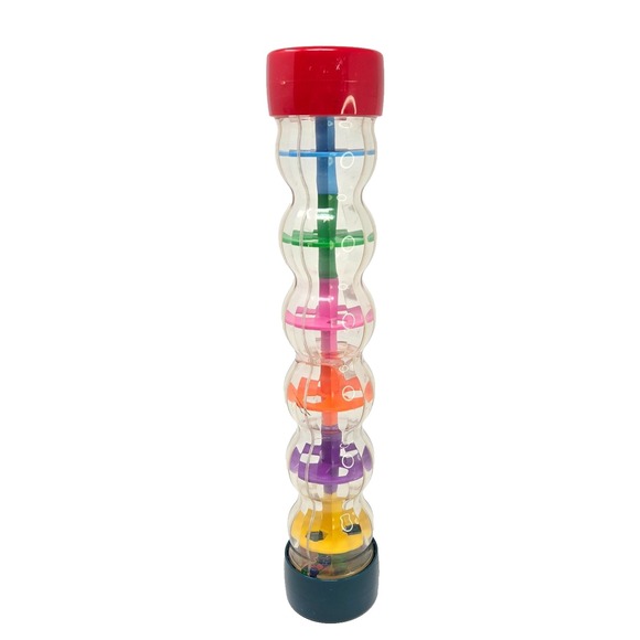 Blue Box | Toys | Vintage Blue Box 3 Rainmaker Rattle Stick Bead Drop ...